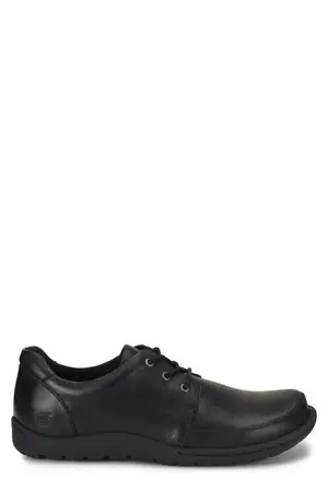 BØRN Nigel Plain Toe Derby - Black Leather