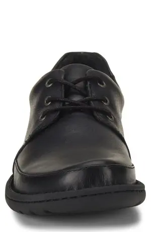 BØRN Nigel Plain Toe Derby - Black Leather