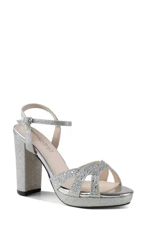 TOUCH UPS Ava Ankle Strap Sandal - Silver