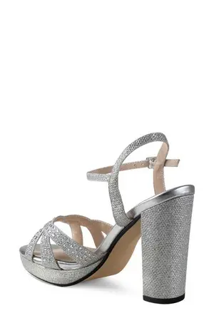 TOUCH UPS Ava Ankle Strap Sandal - Silver