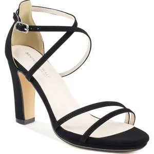 Ankle Strap Black Sandals For Women