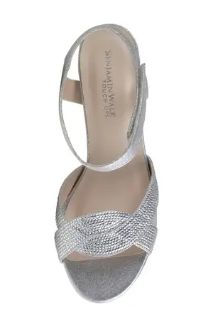 TOUCH UPS Cam Ankle Strap Sandal - Silver