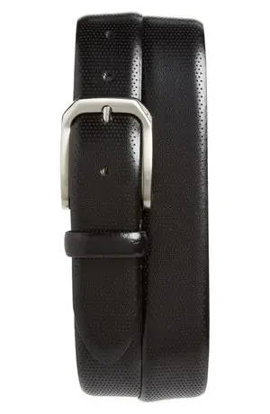Johnston & Murphy Calfskin Belt - Black