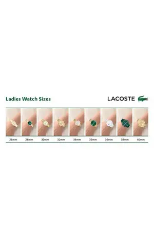 Lacoste 12.12 42mm Silicone Strap Watch - Black