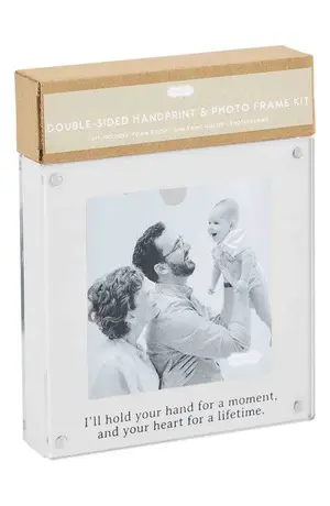 MUD PIE Baby Handprint Photo Frame Kit - White