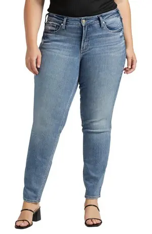 SILVER JEANS CO. Suki Straight Leg Jeans - Indigo