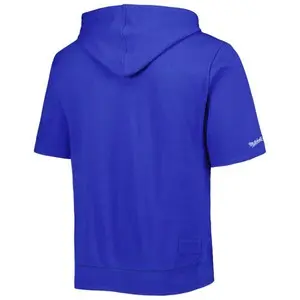 Mitchell & Ness Buffalo Bills Washed Short Sleeve Pullover Hoodie