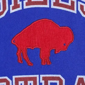 Mitchell & Ness Buffalo Bills Washed Short Sleeve Pullover Hoodie