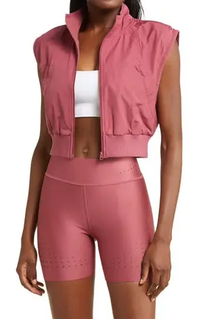 Alo Yoga In Motion Crop Vest Mars Clay