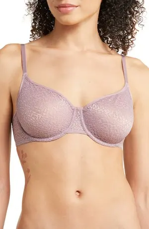 Dkny Modern Lace Unlined Demi Bra Elderberry