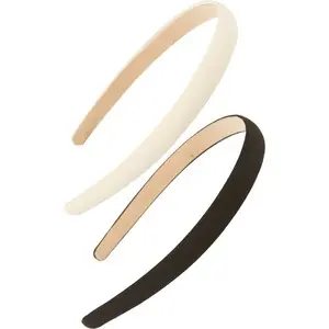 Tasha 2-pack Tasha Skinny Headbands Black Ivy
