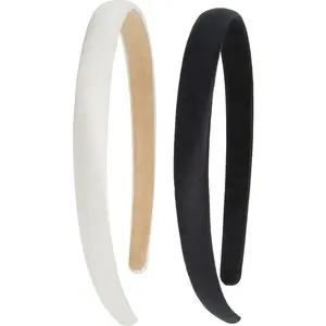 Tasha 2-pack Tasha Skinny Headbands Black/ivory