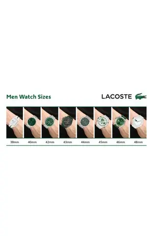 Lacoste 12.12 Silicone Strap Watch - Blue