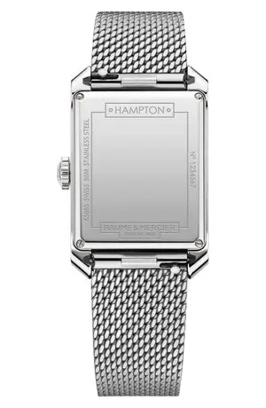 Baume & Mercier Hampton Automatic Mesh Bracelet Watch