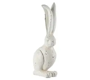 BARBARA KING Indoor/outdoor Distressed Bunny Fi Gurine Small - One-color