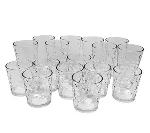 Gibson 16-piece Tumbler And Double Old Fashione D Glass Set - One-color