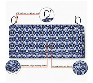 VERA BRADLEY Patio Bench Cushion 42'x18'x3