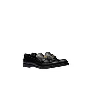 Miu Miu Brushed Leather Penny Loafers