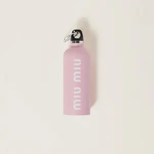 Miu Miu Stainless Steel Water Bottle 500 Ml - Pink/White