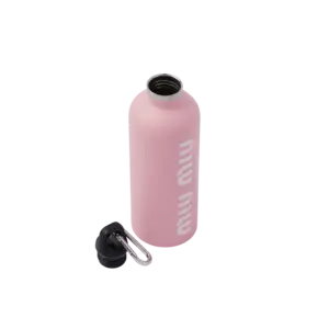 Miu Miu Stainless Steel Water Bottle 500 Ml - Pink/White