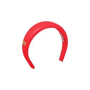 Miu Miu Patent Leather Headband - Red
