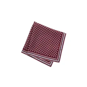 Miu Miu Printed Twill Scarf - Amaranth Red/cornflower