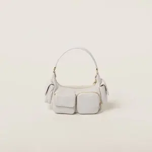 Miu Miu Nappa Leather Pocket Bag - White