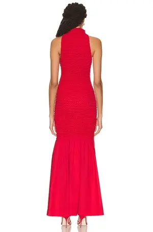 Staud Kiera Dress In Red