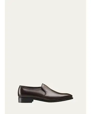 John Lobb Edward Leather Loafers - Dkbrwn