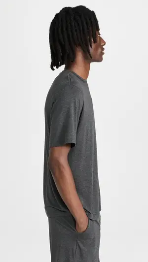 Eberjey Henry Modal Short Pj Set - Charcoal Heather