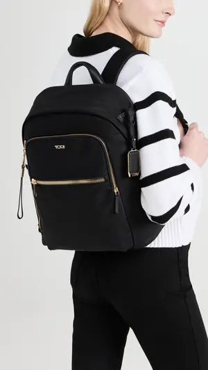 Tumi Halsey Backpack - Black/gold