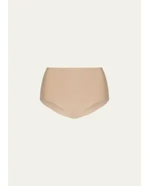 Commando Butter High-rise Stretch Bikini Briefs Beige