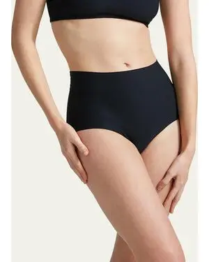 Commando Butter High-rise Stretch Bikini Briefs - Black