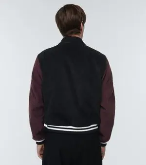 Amiri Corduroy Varsity Jacket - Black