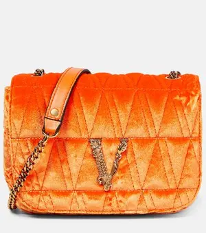 Versace Virtus Small Shoulder Bag - Orange