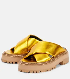 Proenza Schouler Metallic Leather Sandals