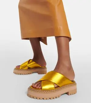 Proenza Schouler Metallic Leather Sandals