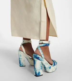 JIMMY CHOO Gaia 140 Platform Sandals - Multicoloured