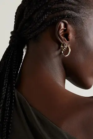 Yvonne Léon 18-karat Diamond Hoop Earrings