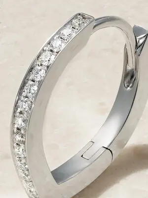 REPOSSI Antifer 18-karat Diamond Single Earring - Silver