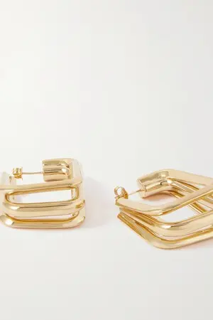 Saint Laurent Tone Hoop Earrings
