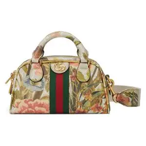 Gucci Ophidia Gg Flora Mini Top Handle Bag