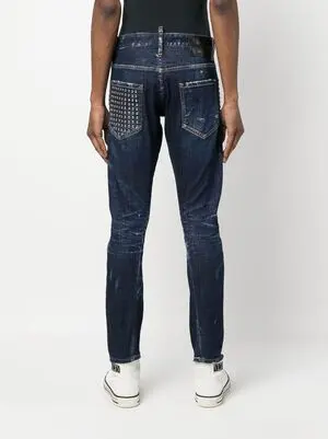 Dsquared2 Stud-embellished Skinny Jeans