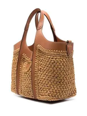 TOD'S Raffia Tote - Neutrals