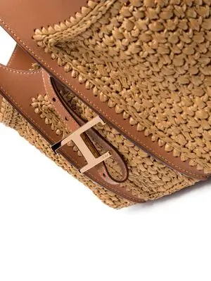 TOD'S Raffia Tote - Neutrals