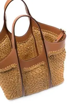 TOD'S Raffia Tote - Neutrals