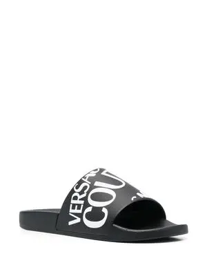 Versace Logo-print Slides