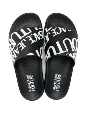 Versace Logo-print Slides