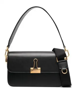 Off-White Binder Clip Leather Crossbody Bag