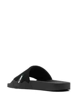 Raf Simons Astra Logo Slides - Black